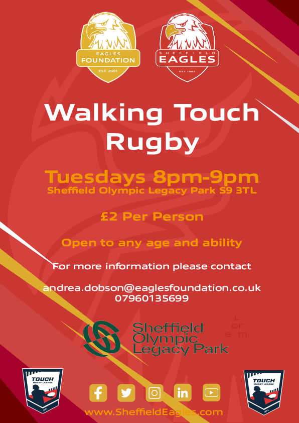 Walking Touch Rugby - 06.02.2024 - Sheffield Olympic Legacy Park