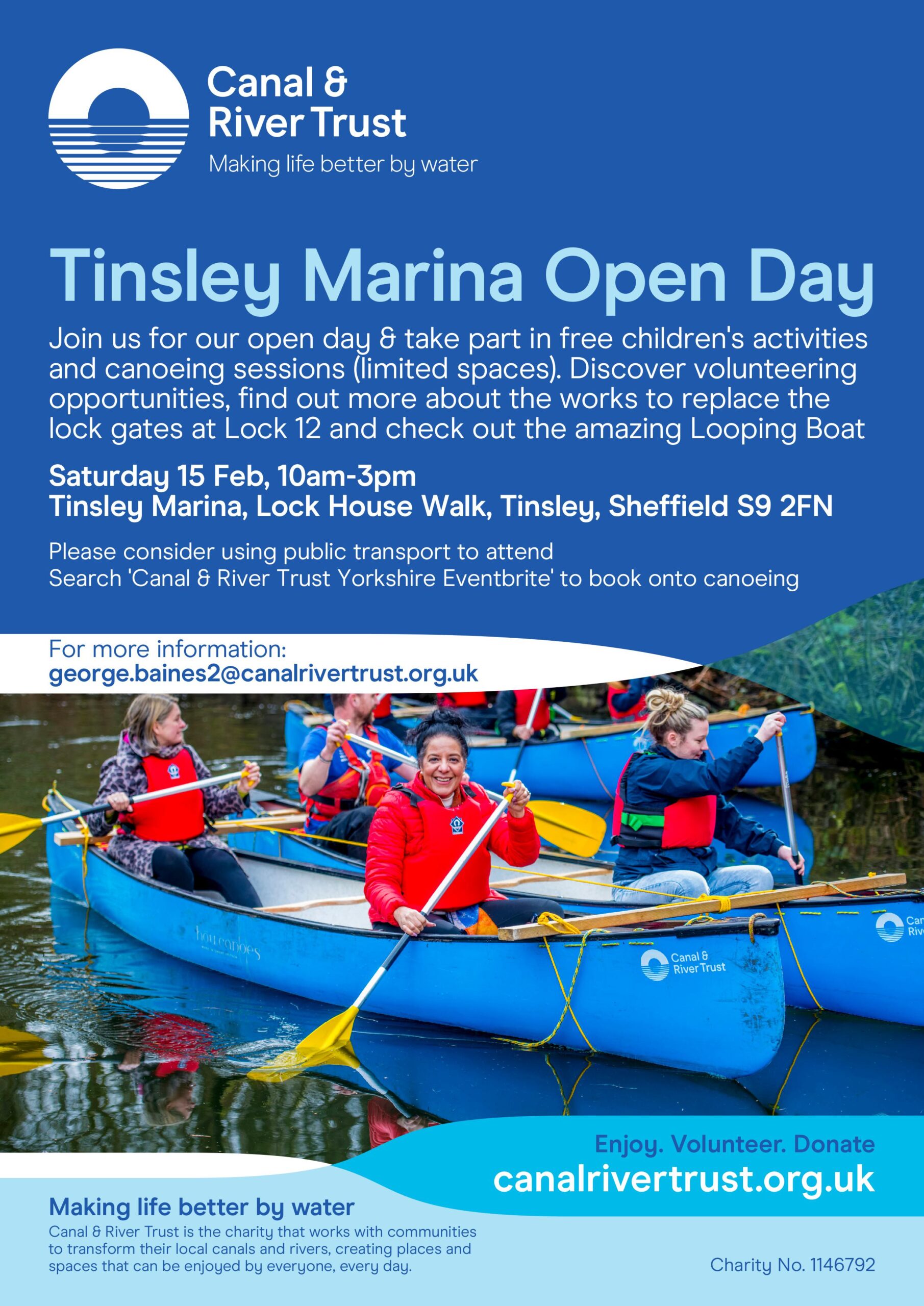 Tinsley Marina Open Day - 15.02.2025 - Sheffield Olympic Legacy Park