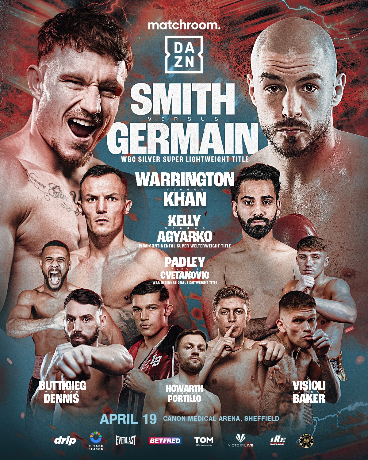 Matchroom Boxing - 19.04.2025 - Sheffield Olympic Legacy Park