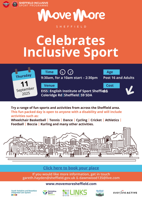 Move More Sheffield celebrates Inclusive Sport - 11.09.2025 - Sheffield ...