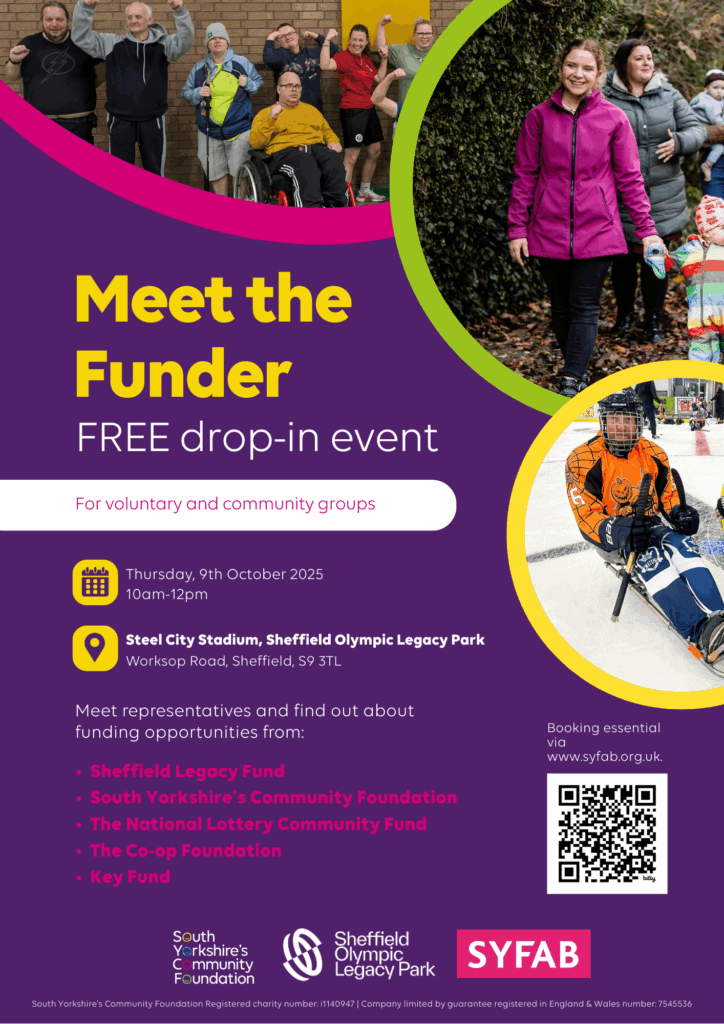 Meet the Funder - 09.10.2025 - Sheffield Olympic Legacy Park